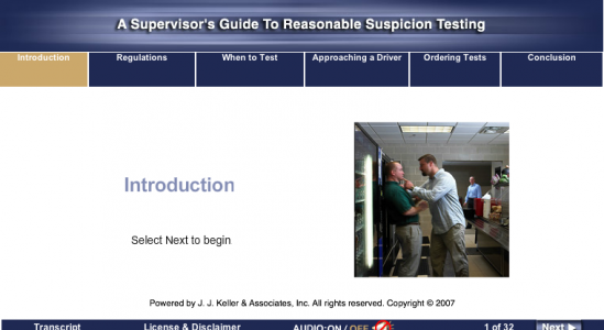 Reasonable Suspicion Drug Testing